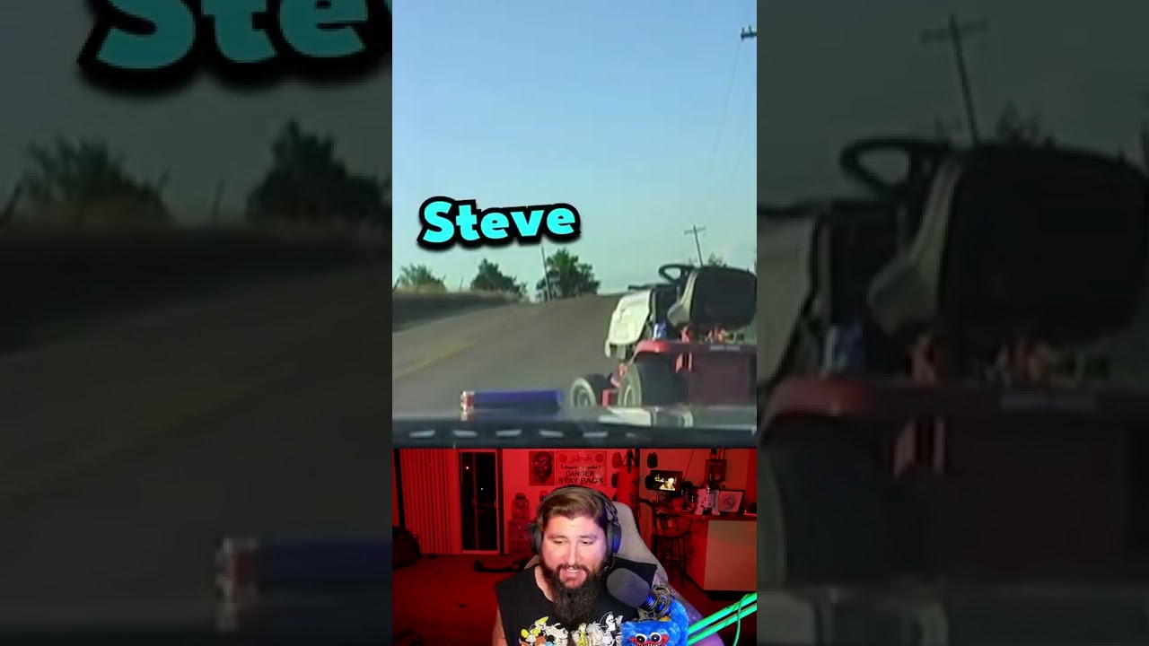 Drunk guy does beer run with lawnmower - PART 2 - YouTube