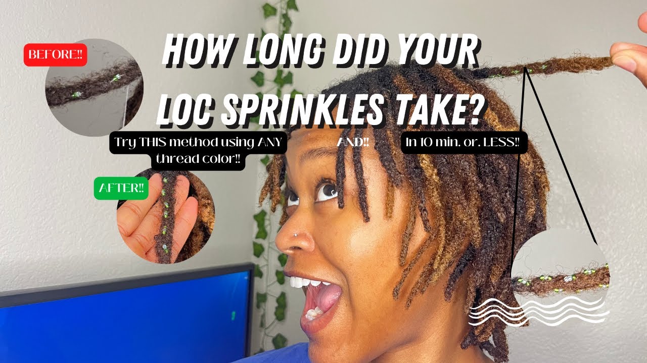 Loc Sprinkles Taking a Long Time?*Try this method using ANY thread ...