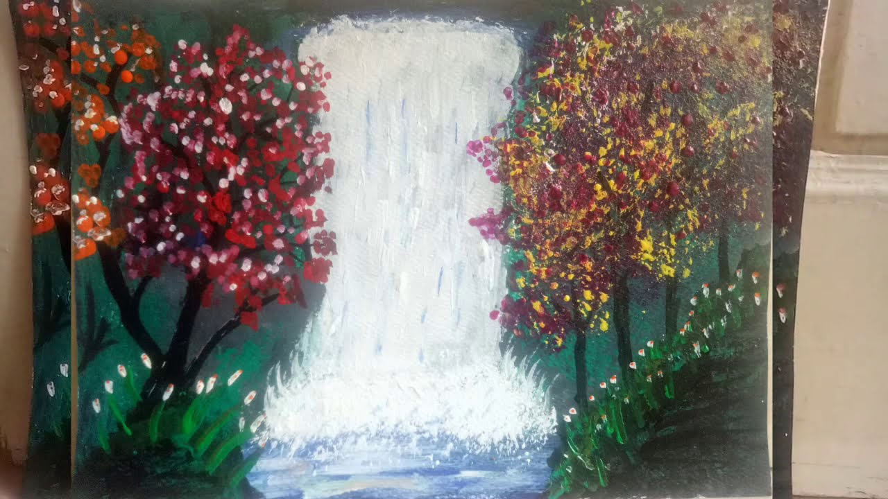 NIGHT WATER FLOW PAINTING !!!!!! - YouTube