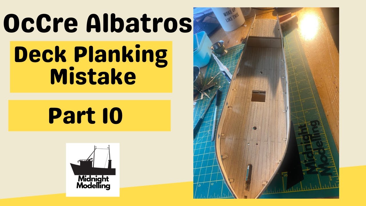 Made a mistake while planking the deck of OcCre Albatros scale ship ...
