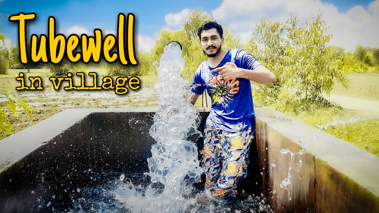 Punjab village tube well | Swimming and Jumping in Tubewell Water ...