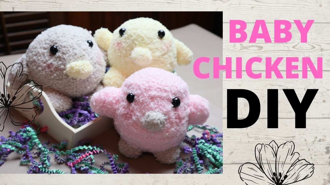 SOCK BABY CHICKEN DIY + EASY SOCK CRAFTS - YouTube