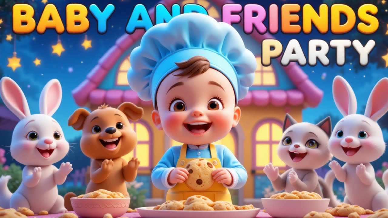 TOON BABY AND FRIENDS PARTY Learning Song | FUN NURSERY RHYMES FOR ...
