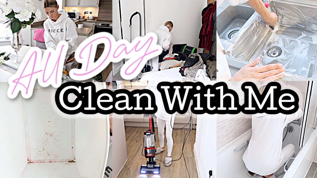 ALL DAY CLEAN WITH ME 2020 // EXTREME CLEANING MOTIVATION // CLEAN WITH ...