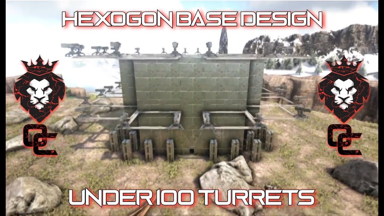 HEXAGON BASE DESIGN [Tutorial] | ARK: Survival Evolved - YouTube