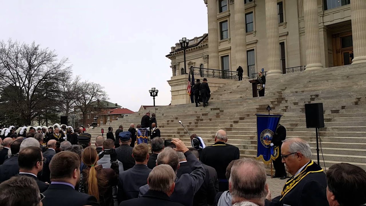 2016 Kansas Masonic Cornerstone Rededication at the Kansas Statehouse ...