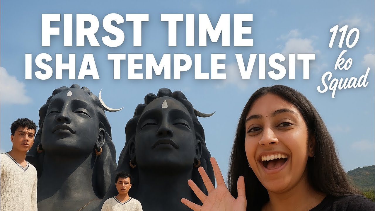 Ride with baby 110 sped 😱😱//first time visit isha temple 😍 - YouTube
