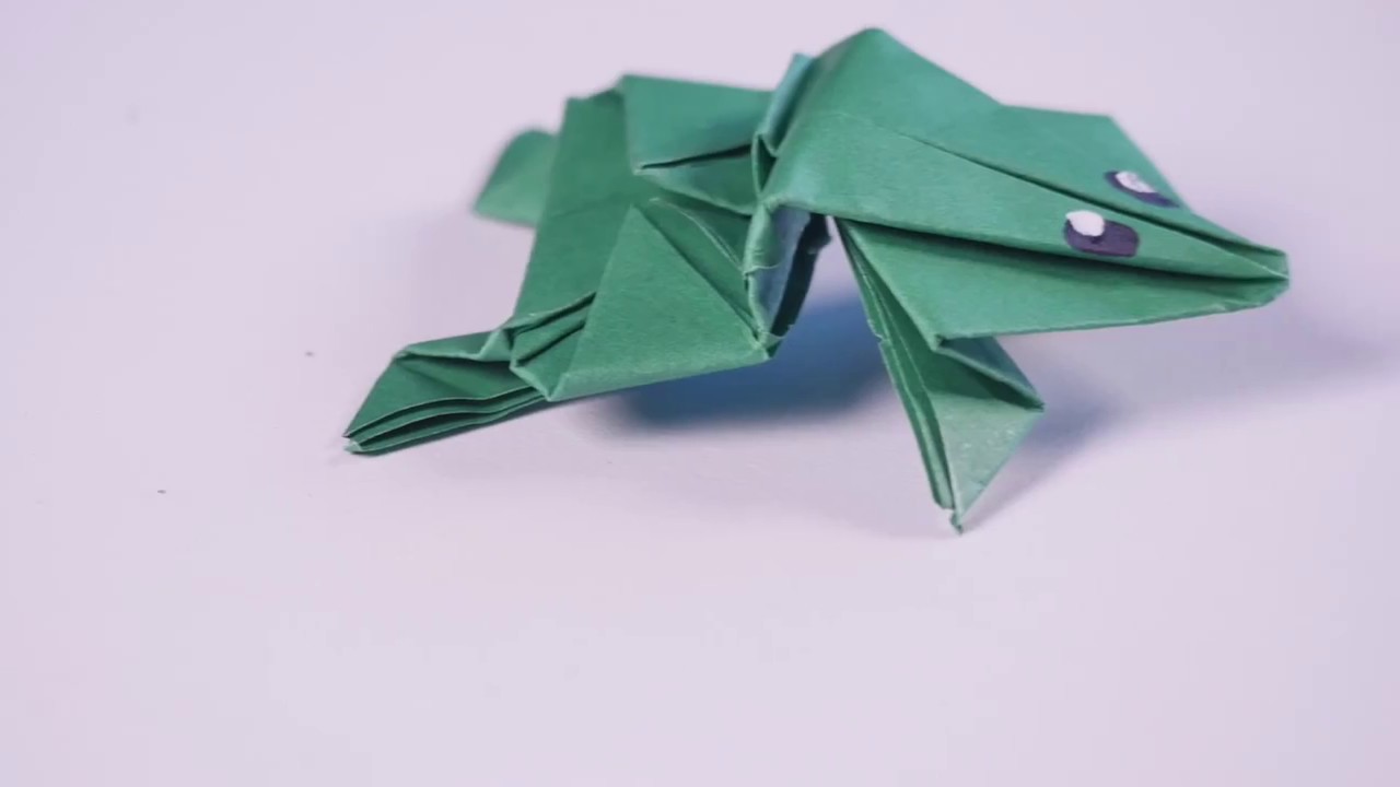 Como Hacer Sapo en Origami- HomeArtTv por Juan Gonzalo Angel - YouTube