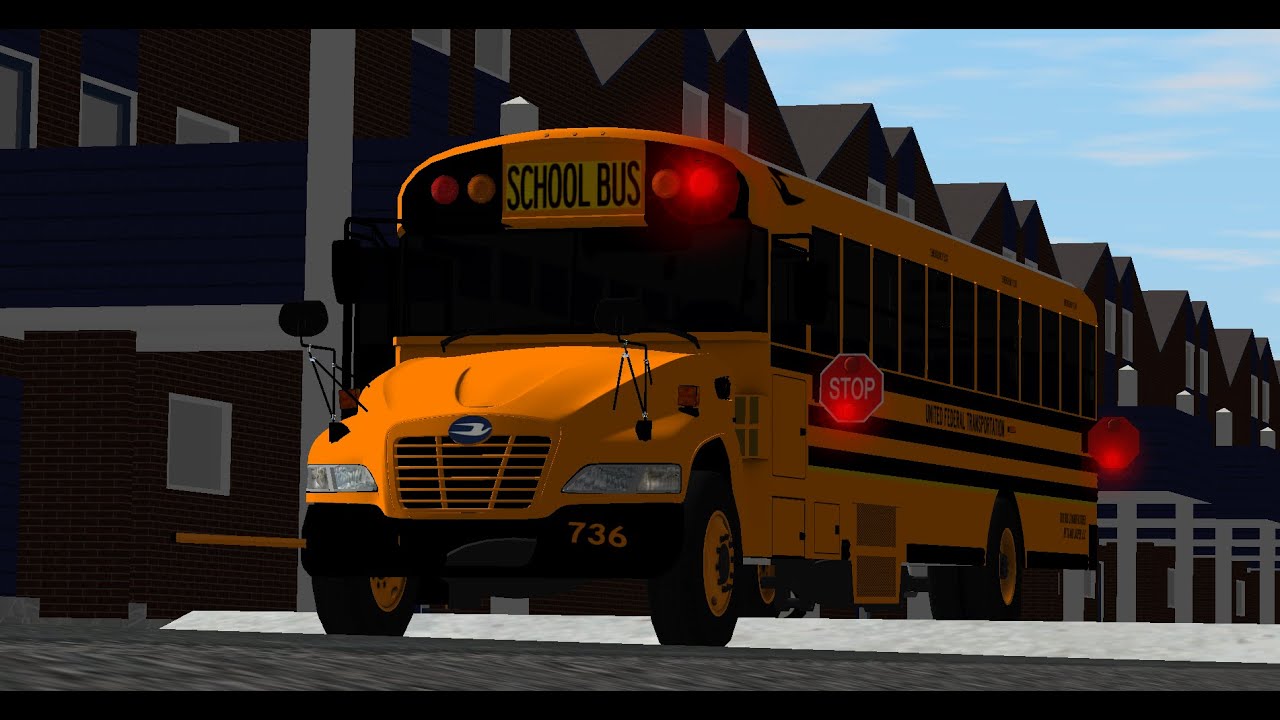 Rigs of Rods Routes in the UFT bluebird vision bus 736. - YouTube