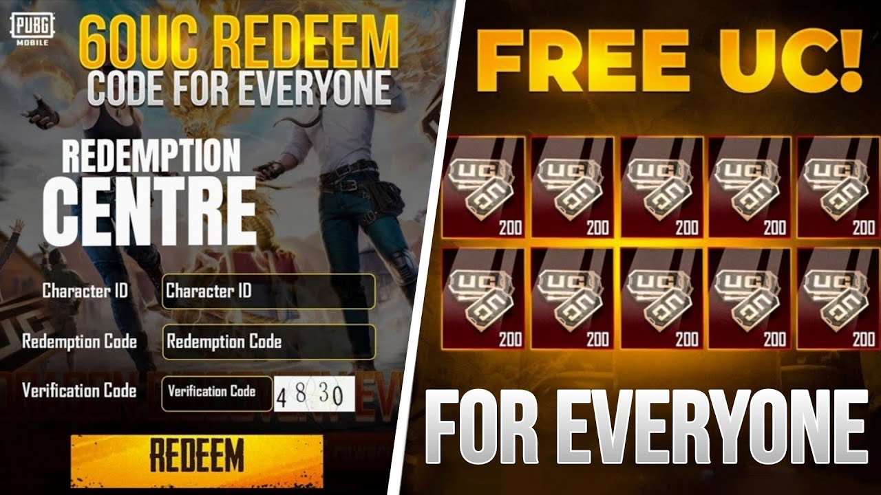 Redeem Free 60Uc | Get Free UC From Event | Uc Redeem Codes | Dragon ...