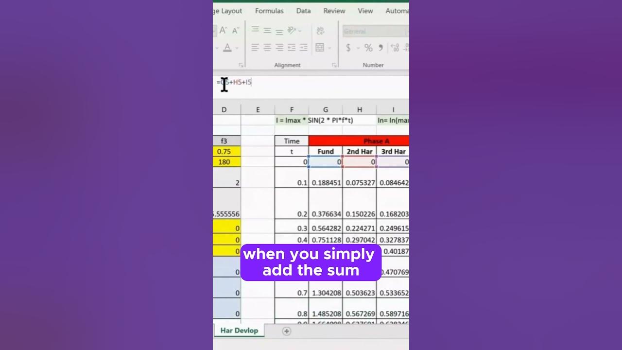 Master Harmonic Analysis with Excel: Waveform Simulation Tutorial - YouTube