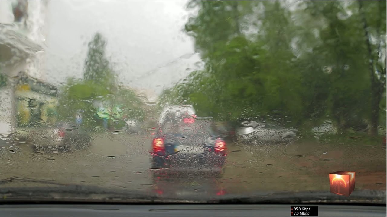 Drive in Style Soothing Rain Sounds Tranquil Experience of Rain Falling ...