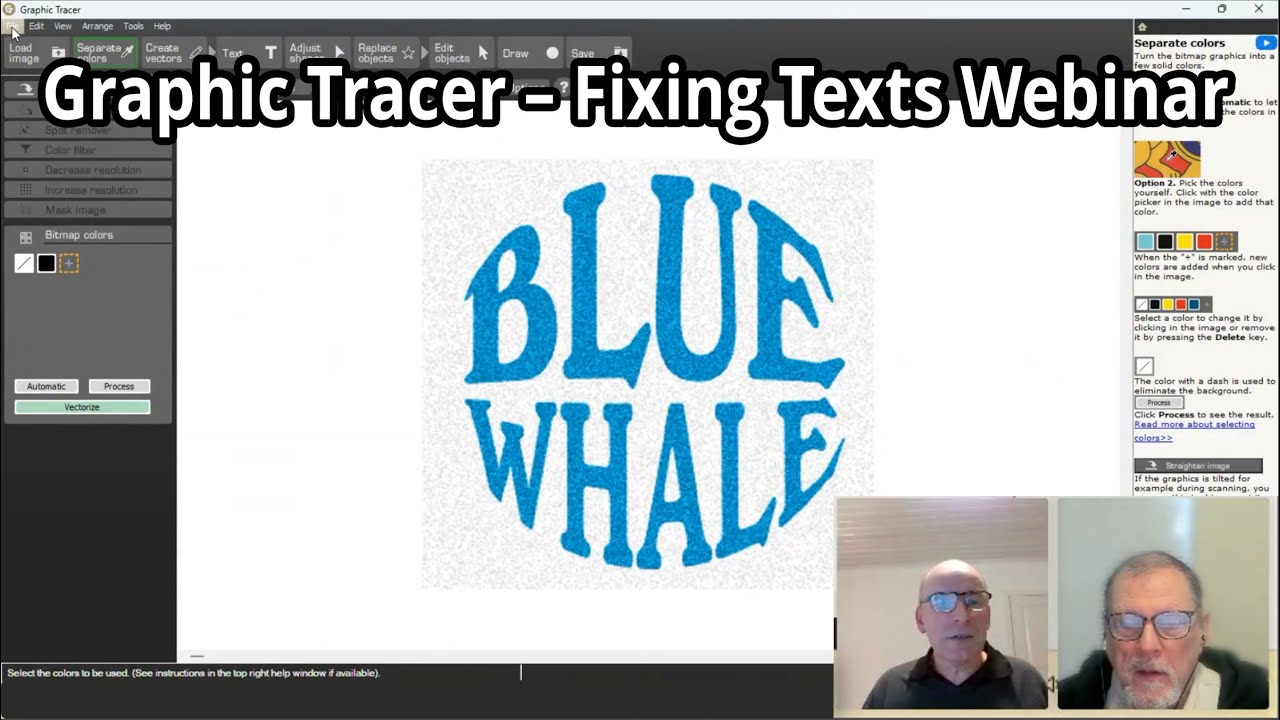 Graphic Tracer Training Webinar – Fixing Texts when Vectorizing Logos ...