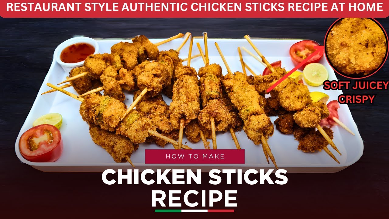How To Make Chicken Sticks Recipe | Quick And Easy Chicken Sticks ...