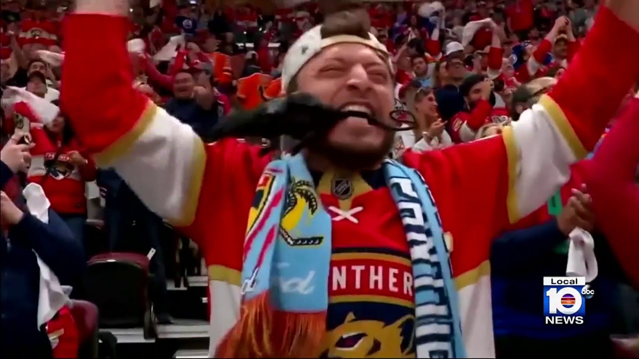 Panthers-Oilers fans both want the Cup in historic Game 7 - YouTube
