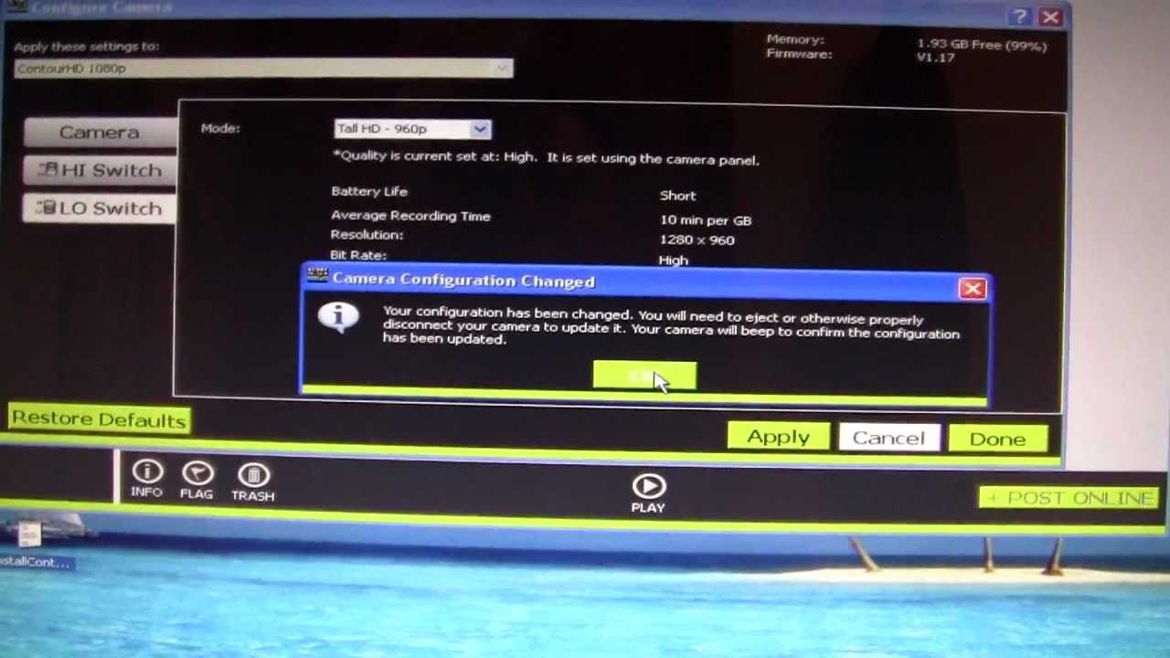 CONTOUR HD 1080 VIDEO CAM SOFTWARE - YouTube