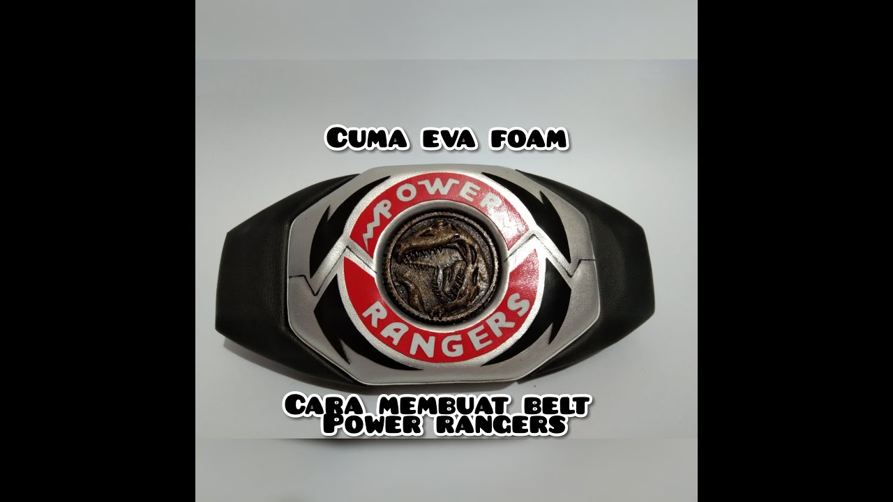 DIY Power Rangers MMPR belt - YouTube