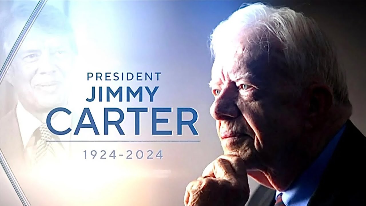 JIMMY CARTER, former US president, dies aged 100 - YouTube