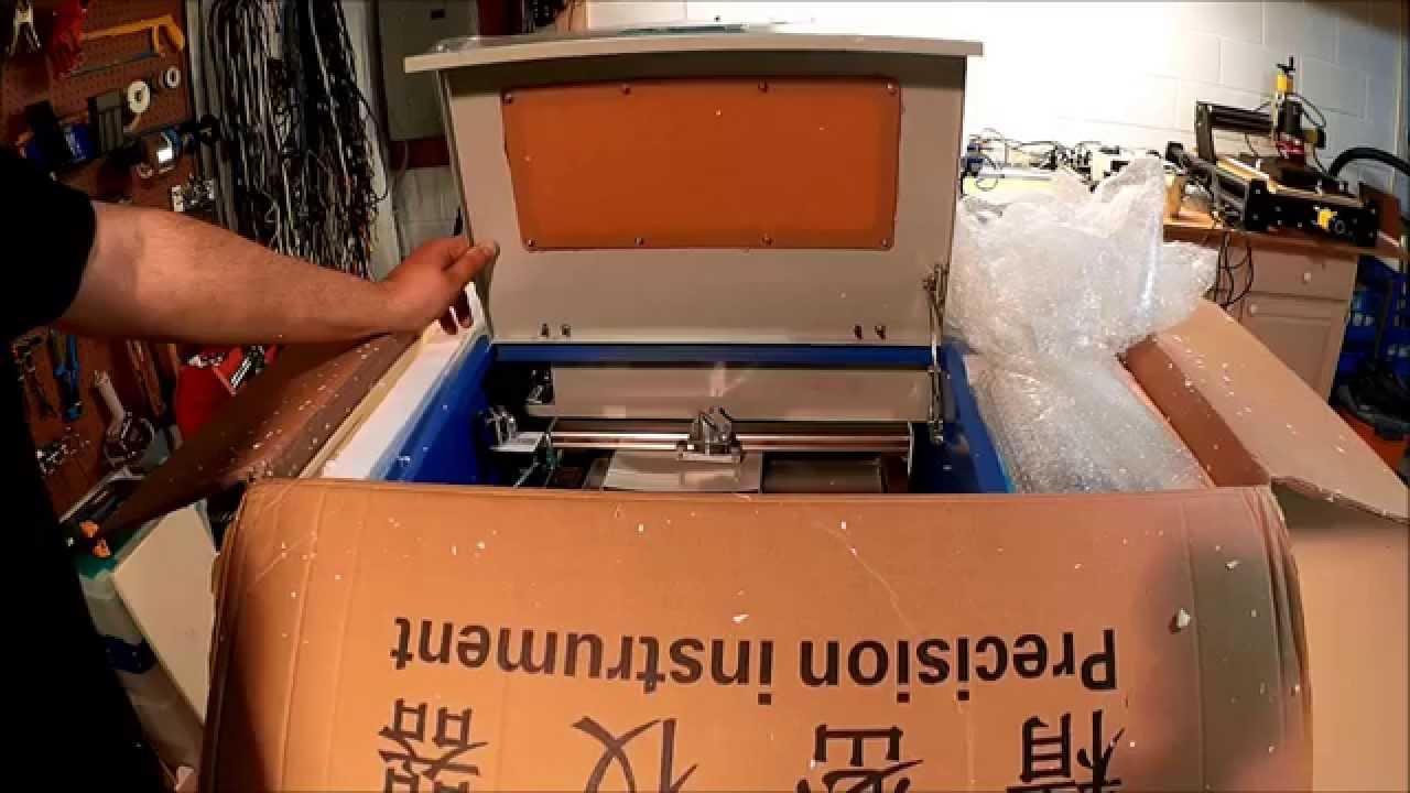 eBay Chinese CO2 Laser Cutter & Engraver - Unboxing Part 1! - YouTube
