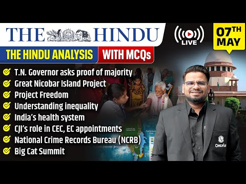 The Hindu Analysis | 7th May 2026 | The Hindu Newspaper  - Practice Questions | Prashant Sir