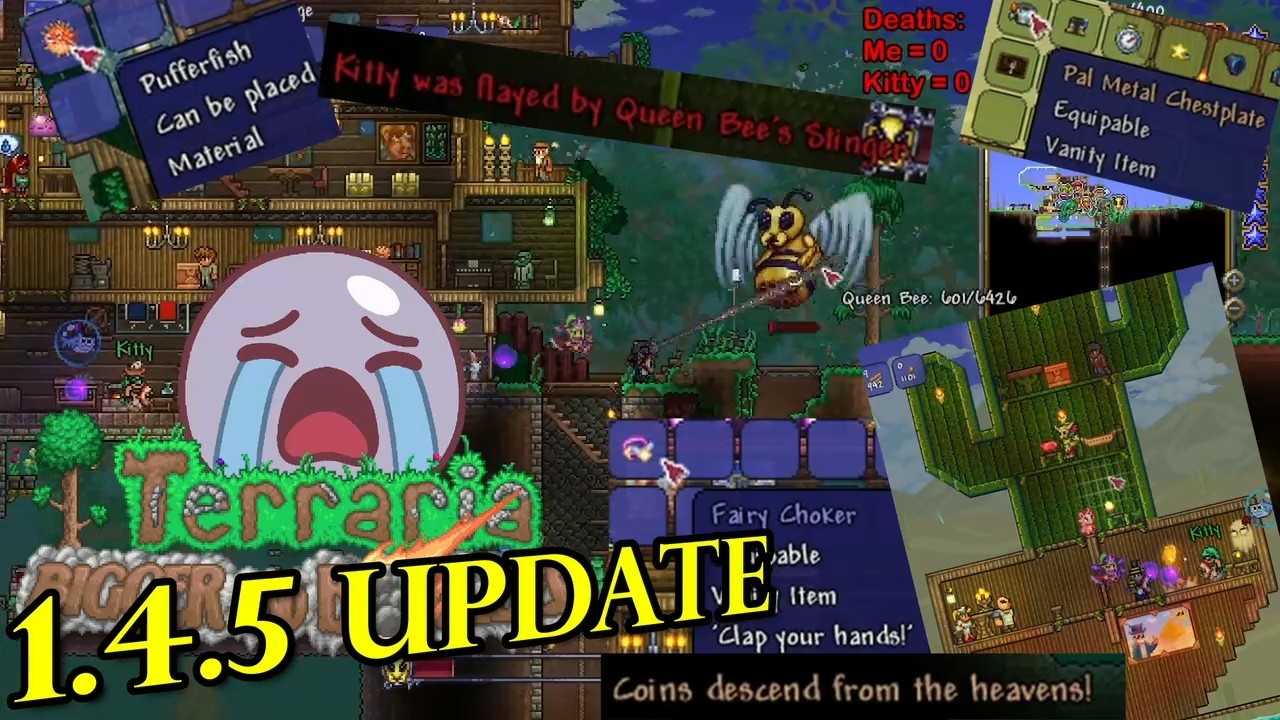 Terraria v1.4.5 | Expert | Duo - Fairy Choker, Queen Bee (oops), and ...