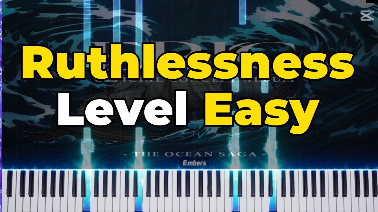 RUTHLESSNESS Synthesia - Epic the Musical [Piano EASY Tutorial] - YouTube