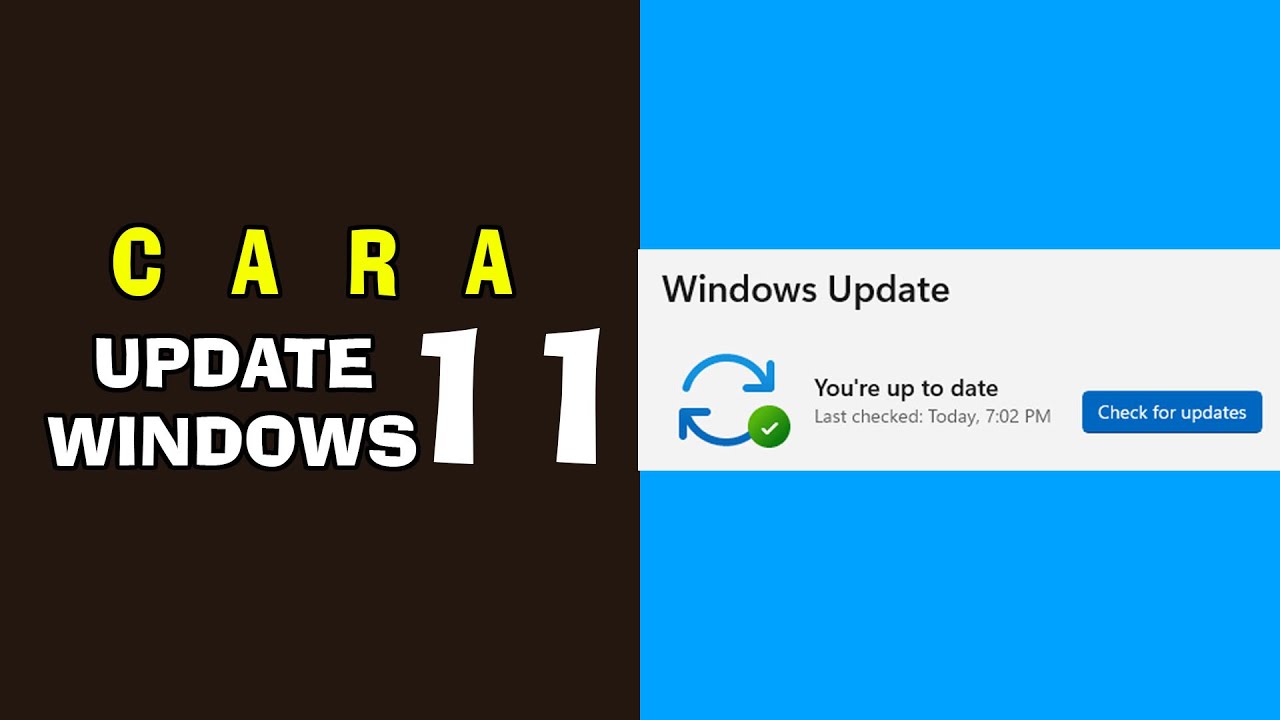Cara update windows 11 - YouTube
