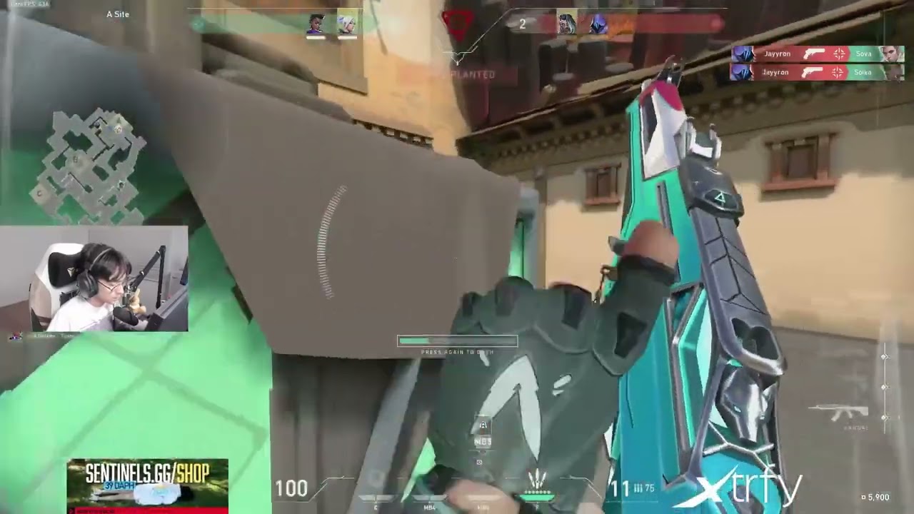 Tenz landing his Cleanest Head-shots with No Armor - YouTube