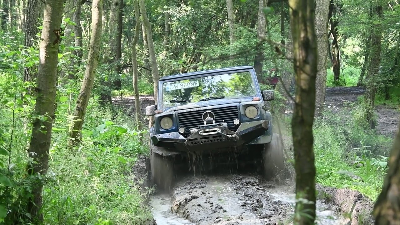 Mercedes G-Class off-road w463 poligon cienin - YouTube
