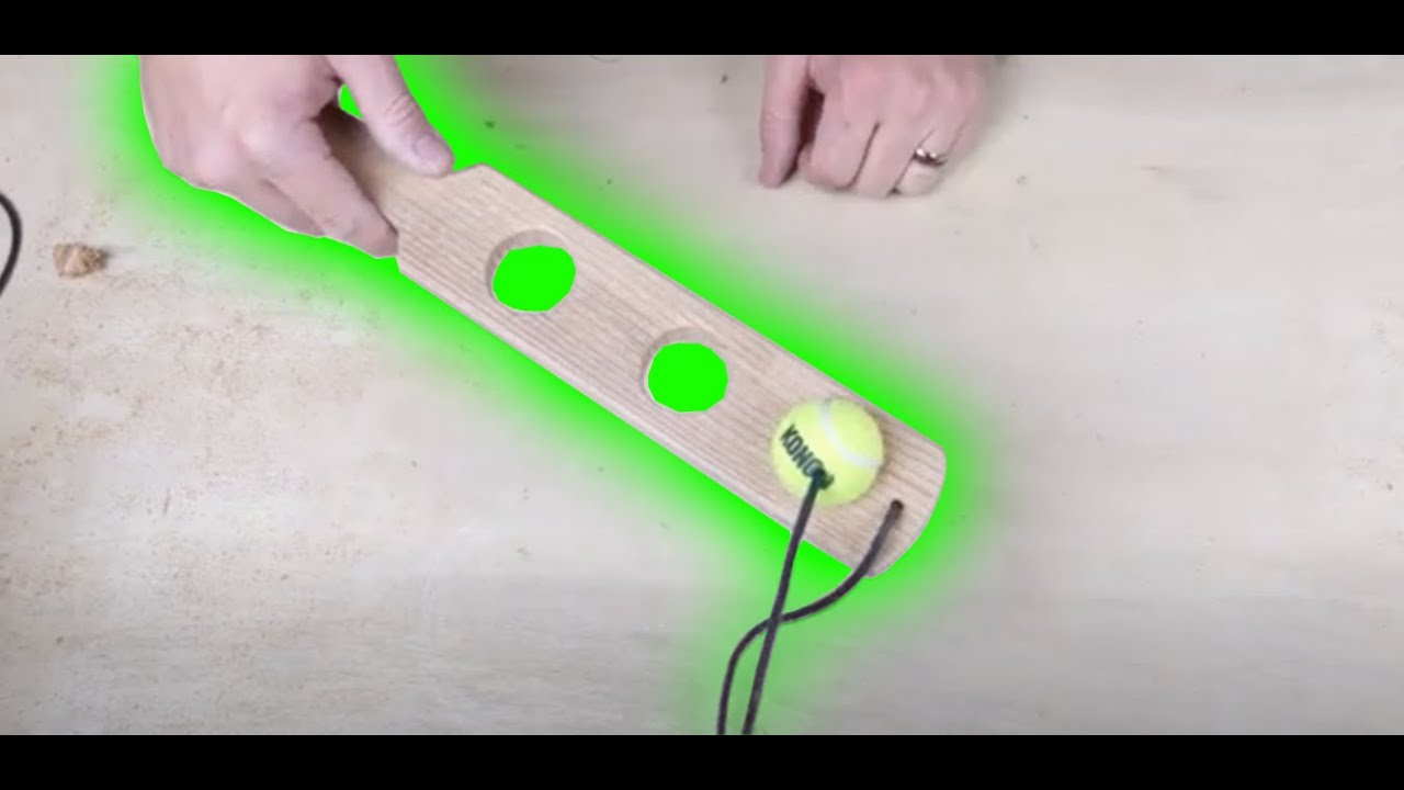 KIDS PROJECTS - DIY Single Player Paddle Ball Project for Kids - YouTube