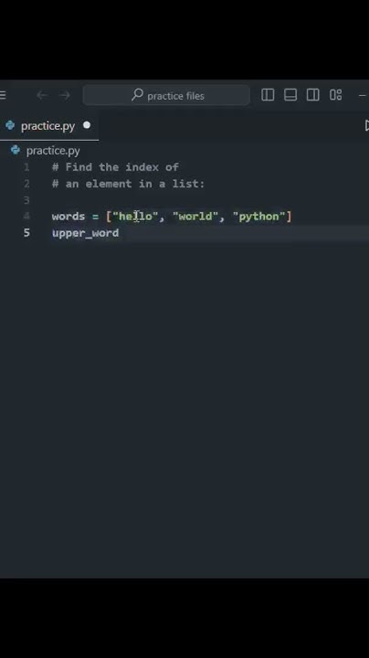 Find The Index Python Pythonprogrammingcodinglearnpython Pythonforbeginners Youtube