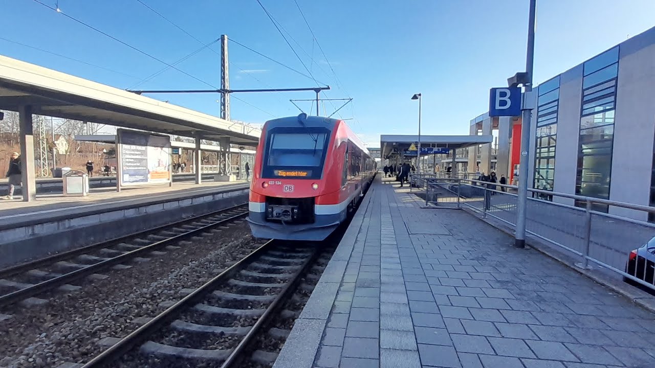 Vollgasmitffahrt in Lint 41 Br 623 von Ulm Hbf nach Memmingen mit Vmax ...