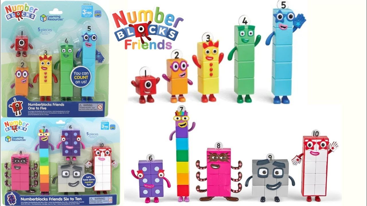 Numberblocks – Unboxing Numberblock Friends 1 to 10! Satisfying ASMR ...