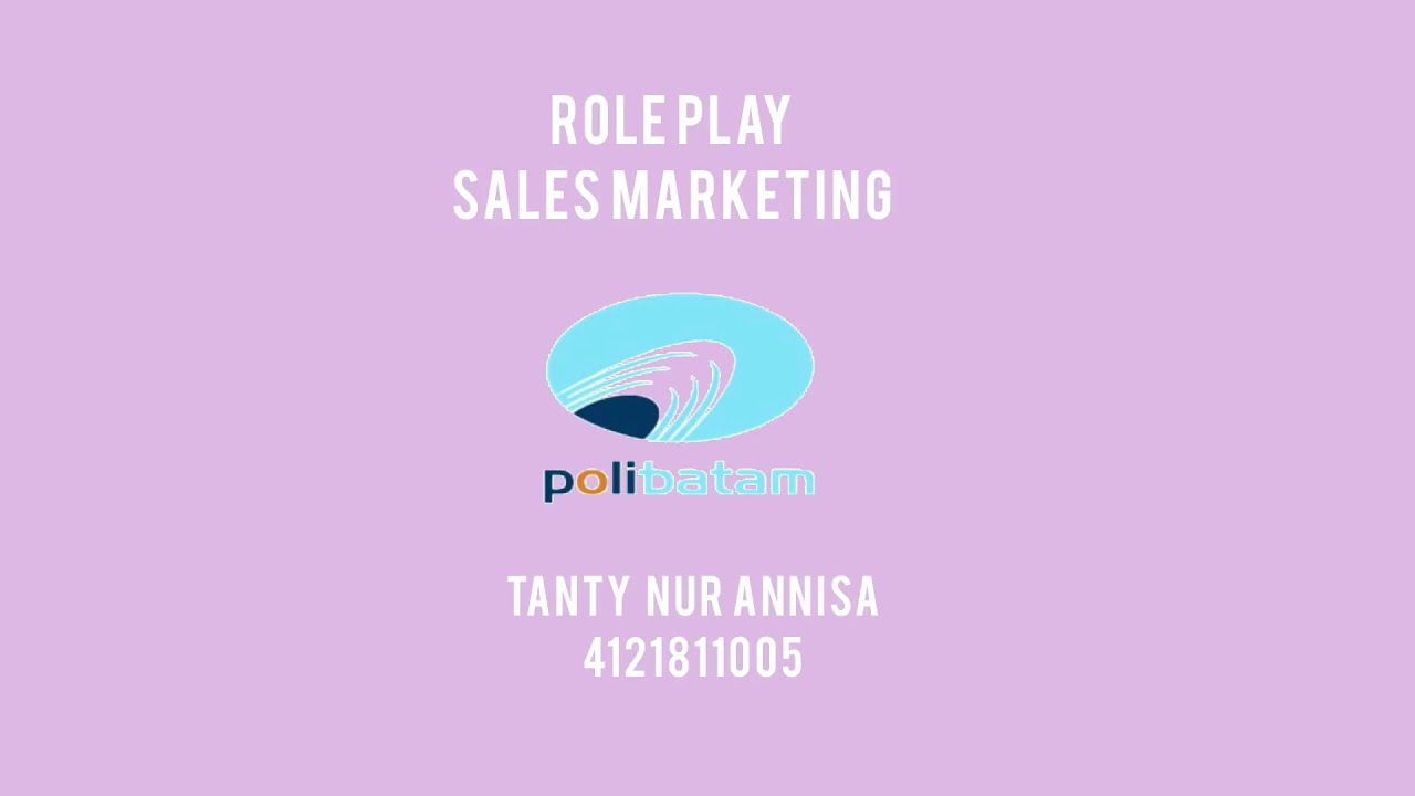 ROLE PLAY ! - Sales Marketing - YouTube
