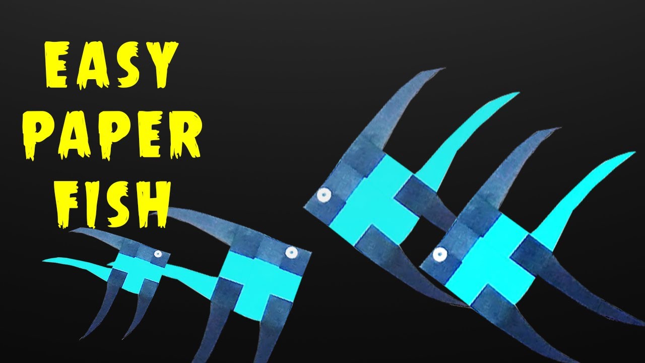 how to make paper fish step by step - YouTube