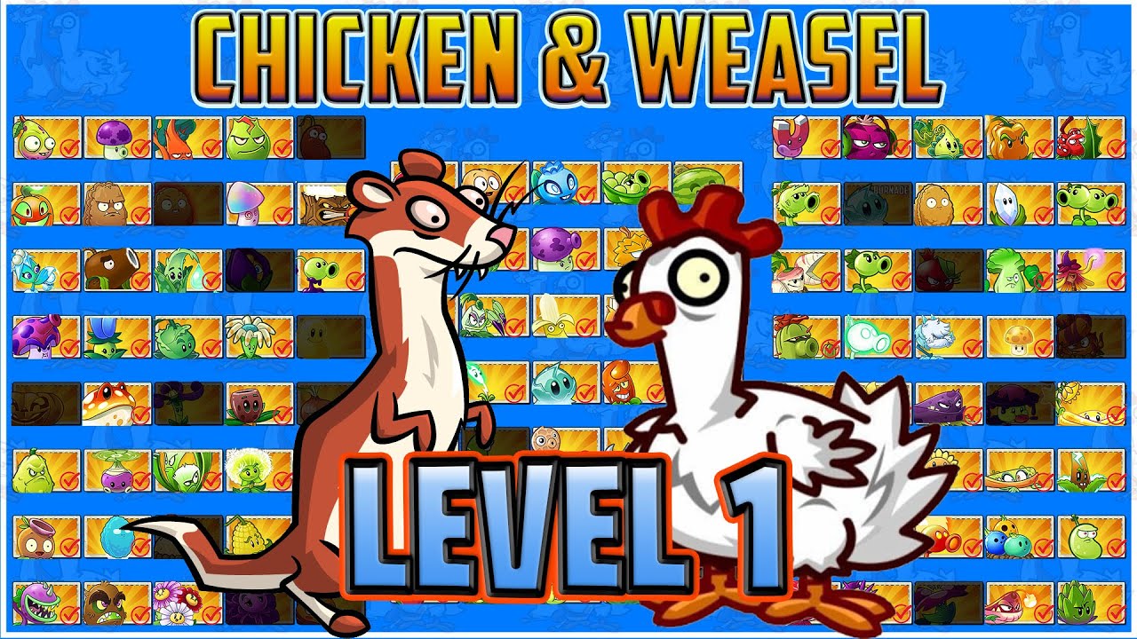 The Chicken & Weasel Tournament Level 1 - Plants vs Zombies 2 Epic ...