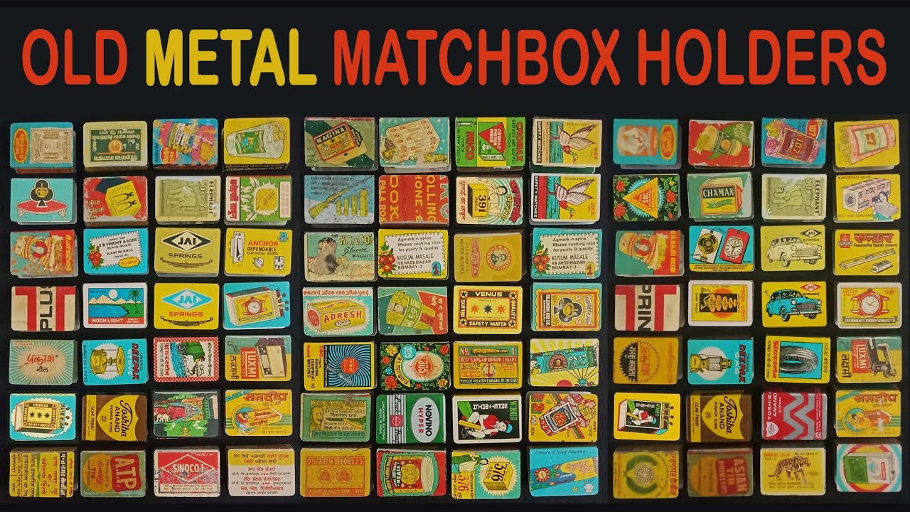 Old Metal (Tin) Matchbox Holders - YouTube