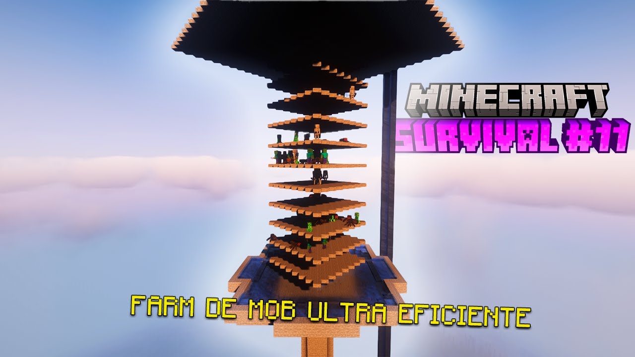 MEGA MOB FARM VOADORA!!!! | Minecraft Survival #11 - YouTube