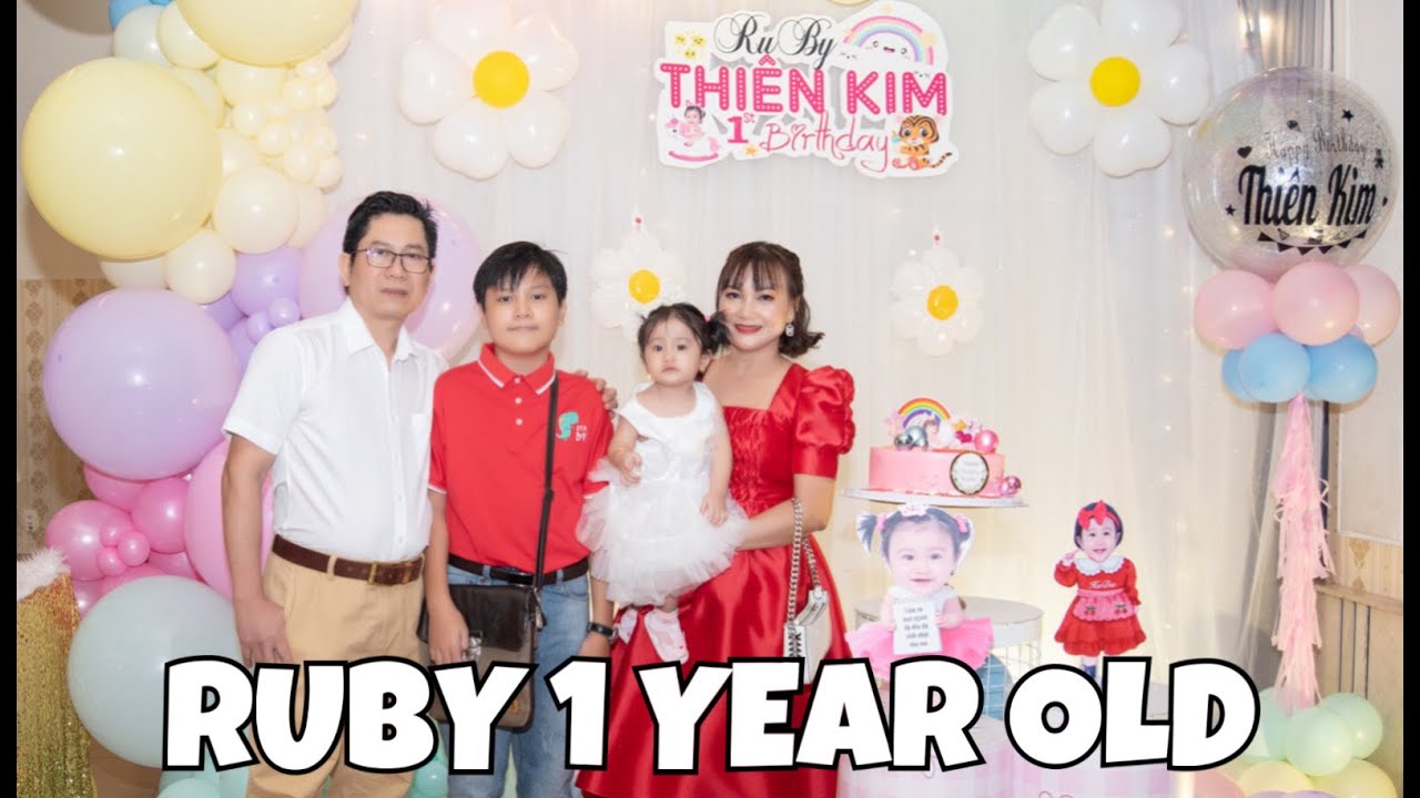 RUBY Birthday 1 Year Old | Thôi nôi RUBY - YouTube