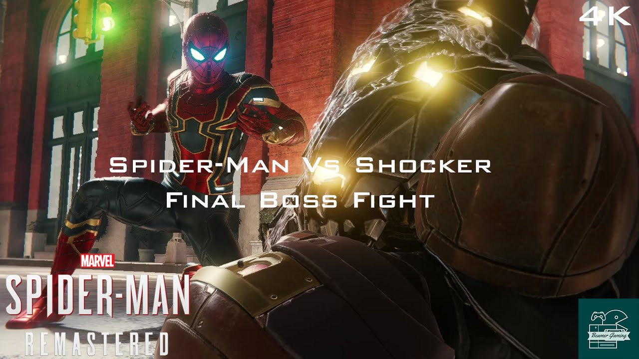Spider-Man VS Shocker Boss Fight with Iron Spider Suit in Marvel's ...