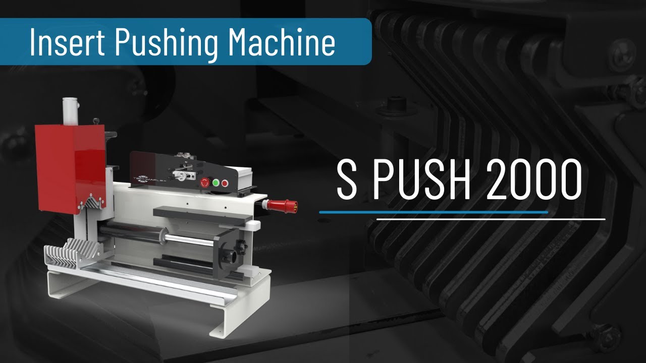 TECHMAFLEX - INSERT PUSHING MACHINE - S PUSH 2000 - YouTube