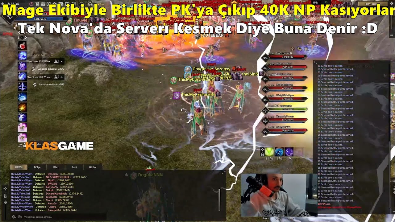 ExplosioN - Mage Ekibiyle PK'ya Çıkıp 40K NP Kasıyorlar | Tek Nova'da ...