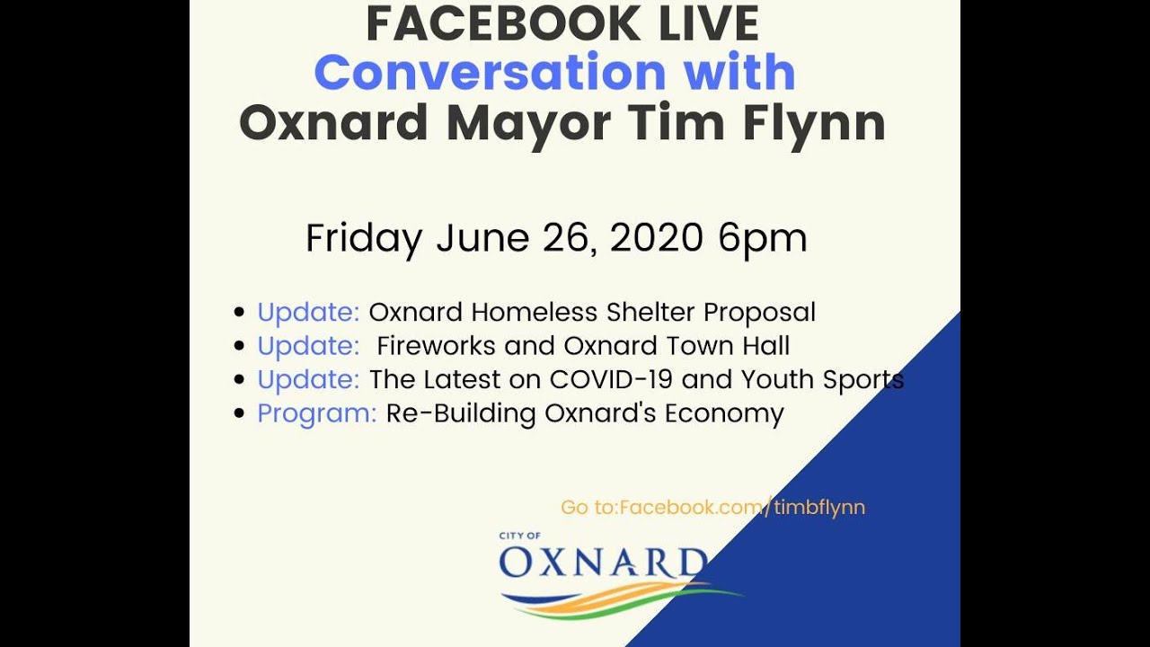 6/26/20 - Oxnard Mayor Timothy Flynn provides coronavirus updates - YouTube
