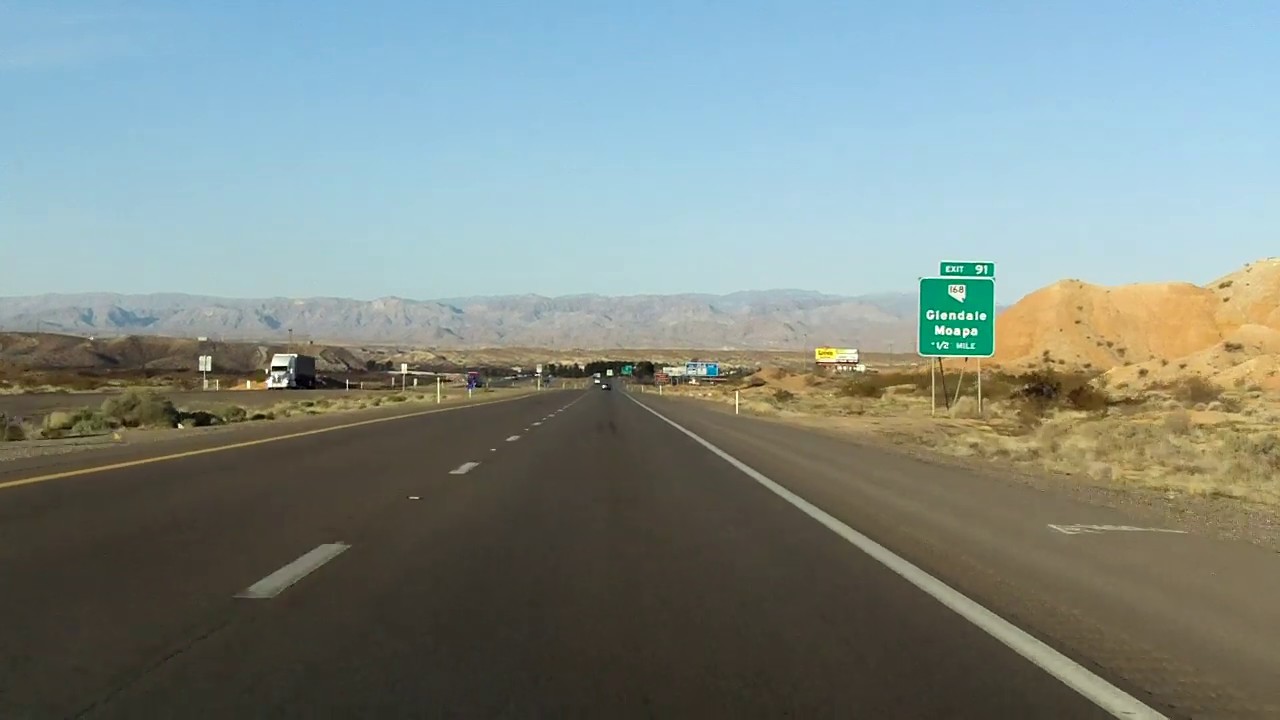 Interstate 15 - Nevada (Exits 93 to 84) southbound - YouTube