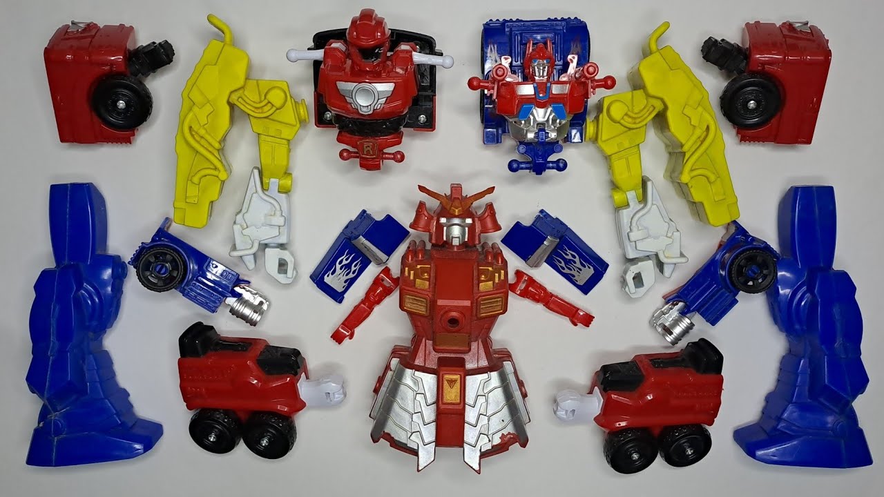 Merakit Mainan Action Figure Robot Transformers, Optimus Prime, Tobot R ...