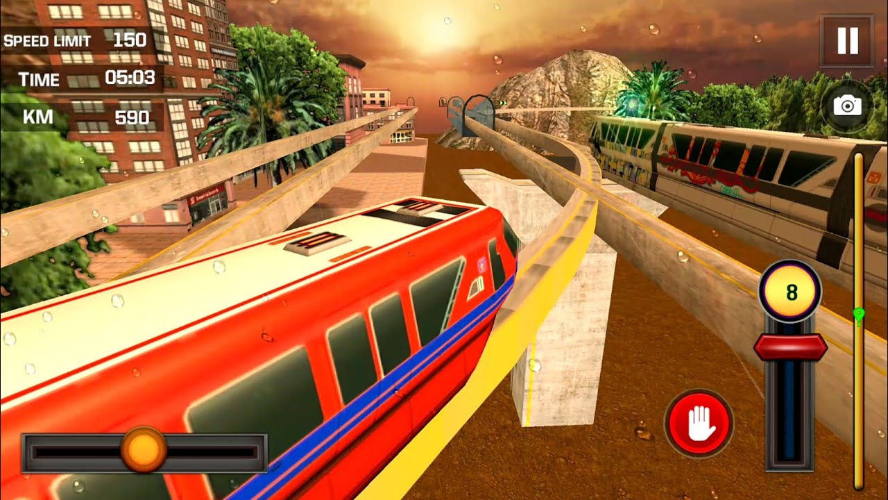 Monorail Sky Metro Simulator | Sky Train Driving | Android Gameplay #985 - YouTube