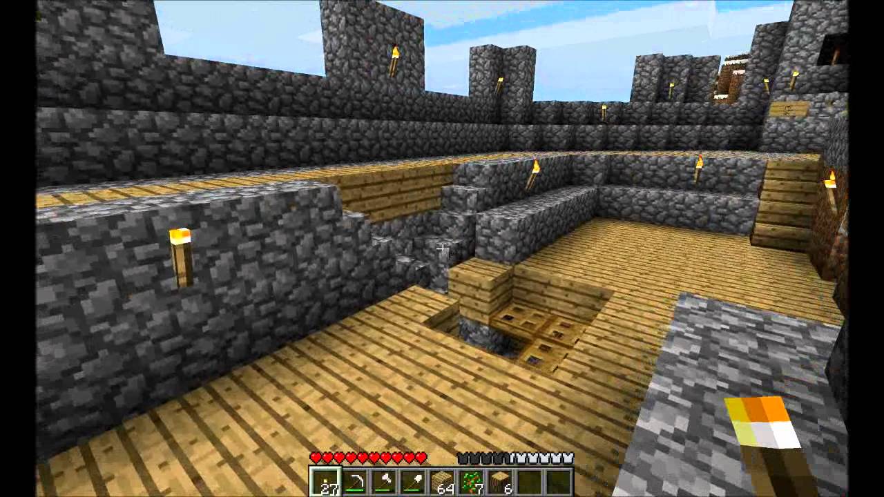 Castle / Farm tour Minecraft 1.7.3 Multiplayer - YouTube