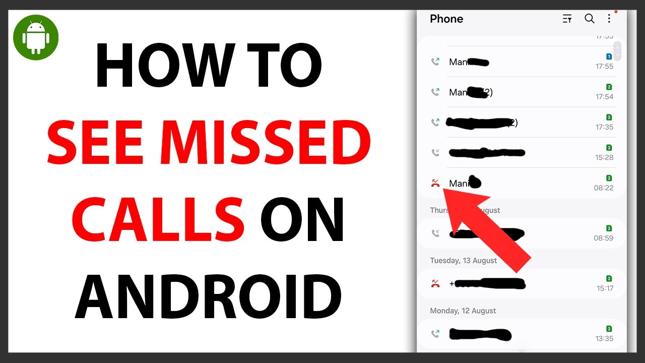 How to See Missed Calls on Android [QUICK GUIDE] - YouTube
