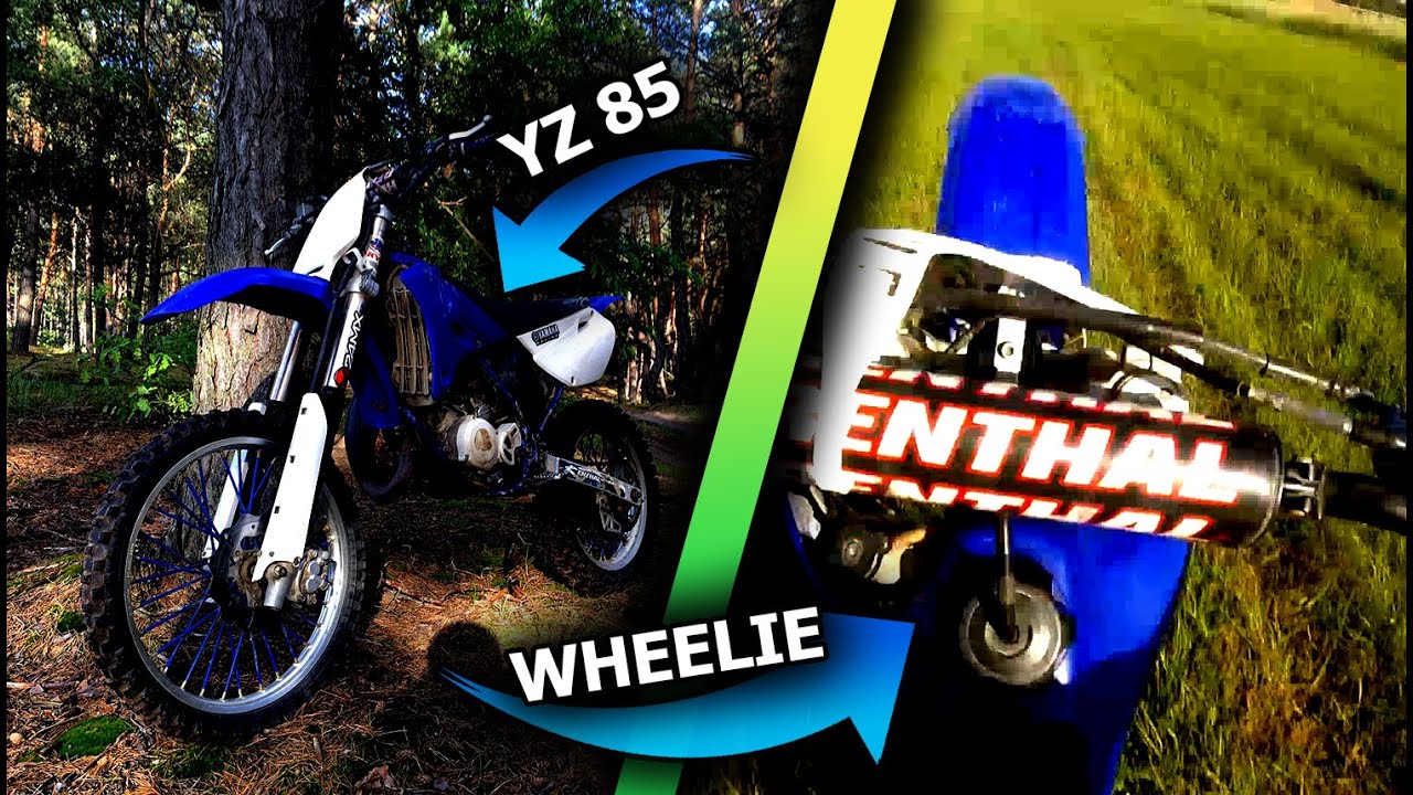 Yamaha YZ 85 || nauka wheelie || summer ride - YouTube