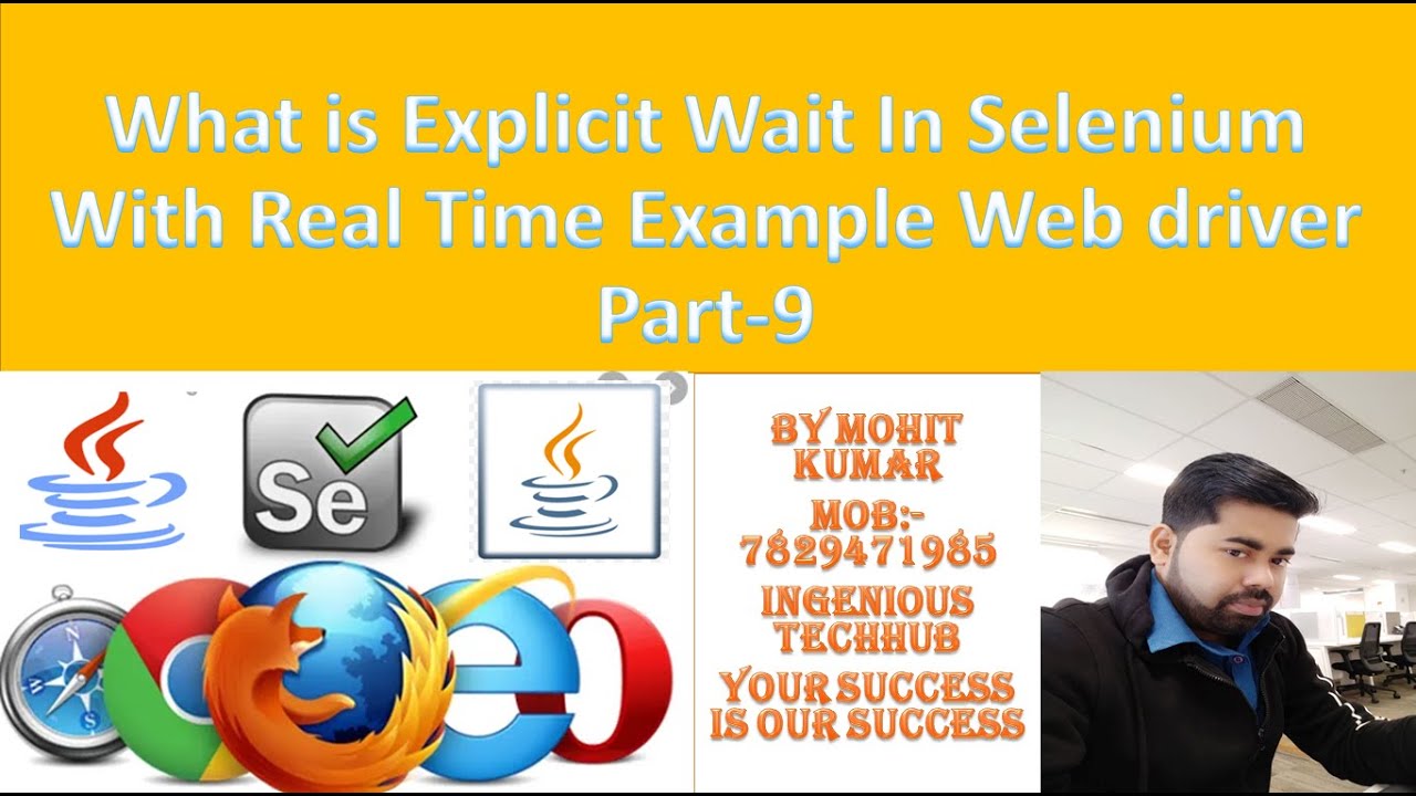 What Is Explicit Wait In Selenium With Real Time Exampleyoutube Automation Web Driver Part 9 0199